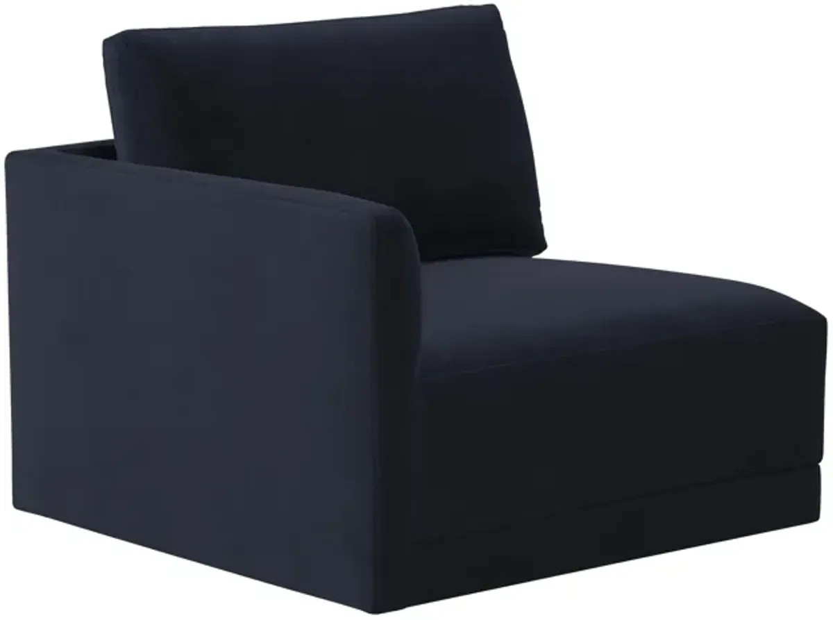 Calliope Cafe Au Lait Performance Velvet Modular Corner Chair by TOV ...