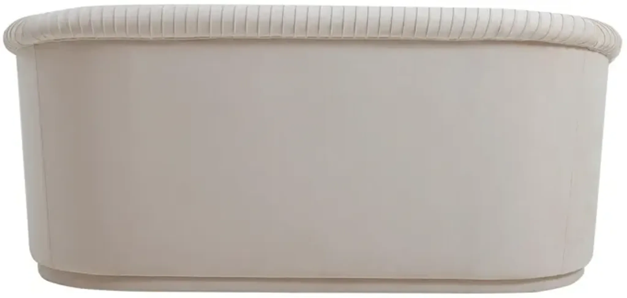 Yara 70" Pleated Performance Velvet Loveseat | Furniture.com