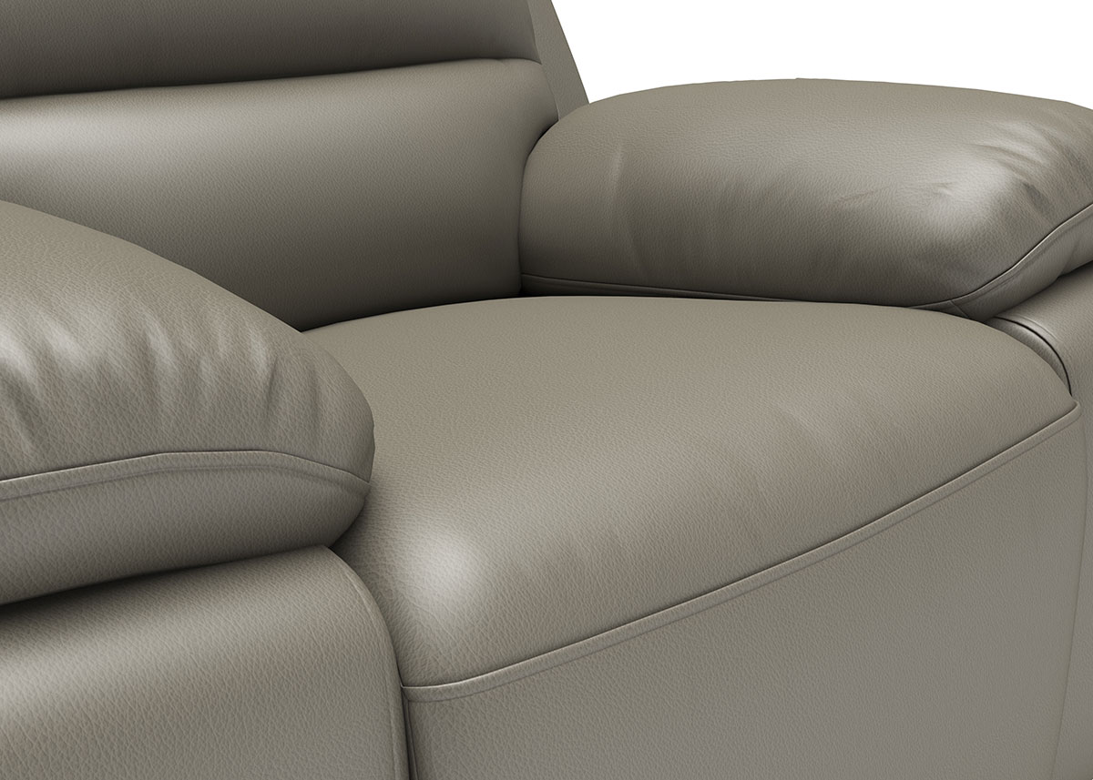 Duke Gray Leather Power Reclining Recliner