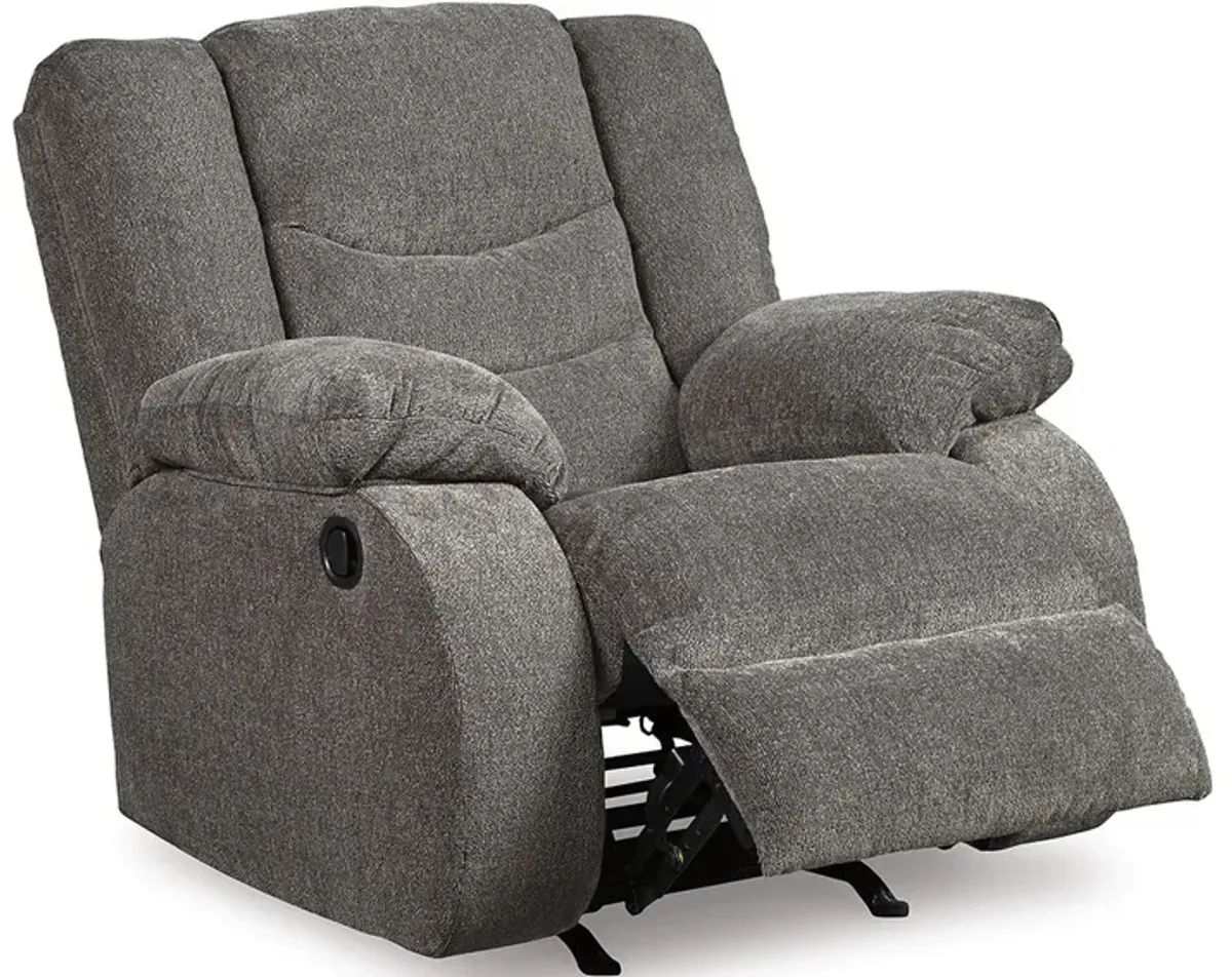 Swansea Gray Power Recliner by Rooms To Go | Furniture.com