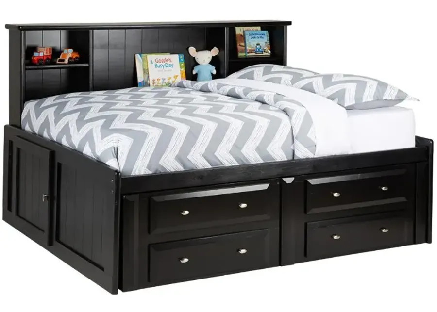 Catalina Black Full Roomsaver Bed by undefined Furniture