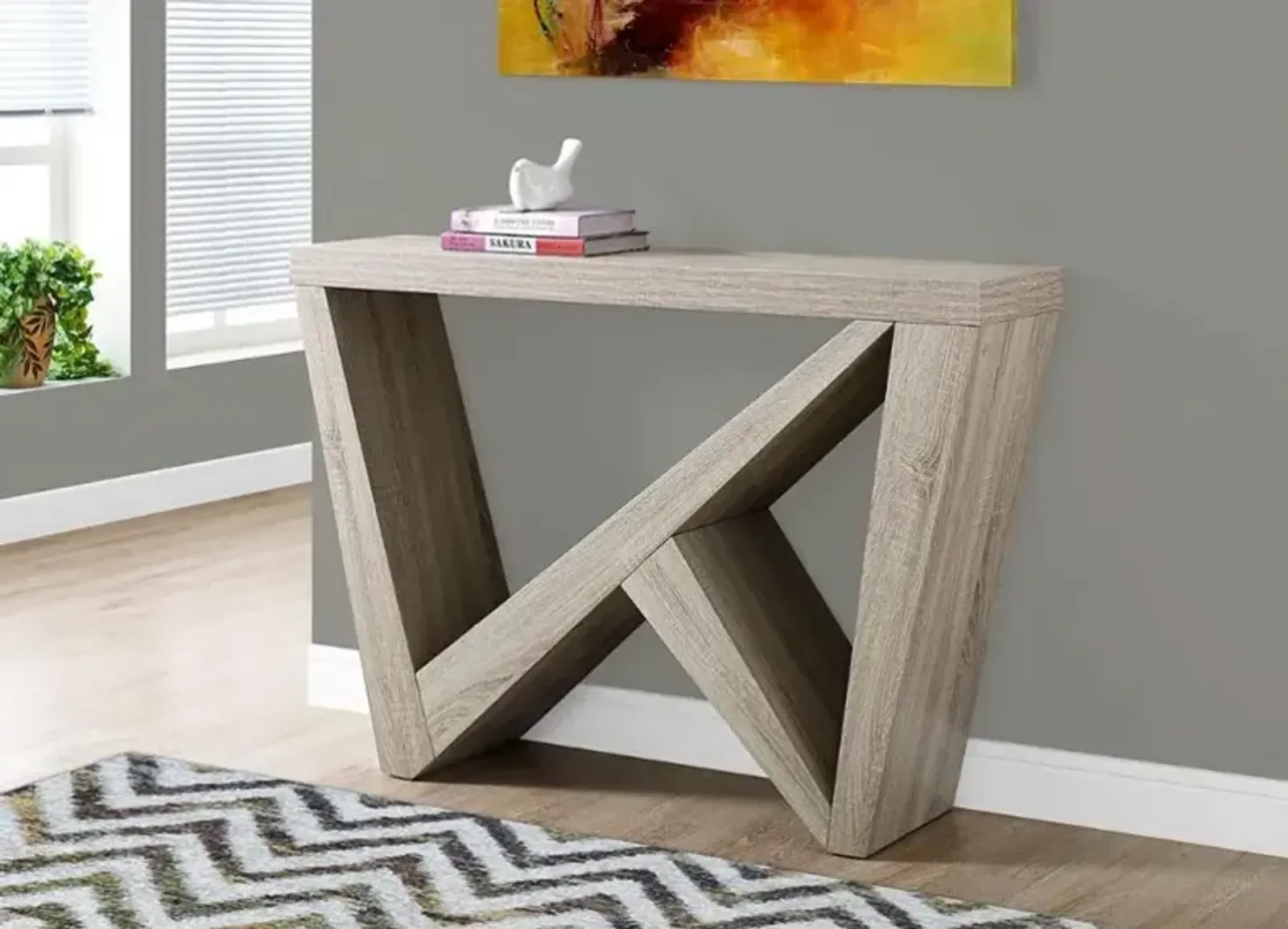 Martin Taupe Console Table by The RoomPlace | Furniture.com