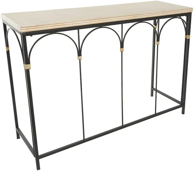 Black Metal Accent Table