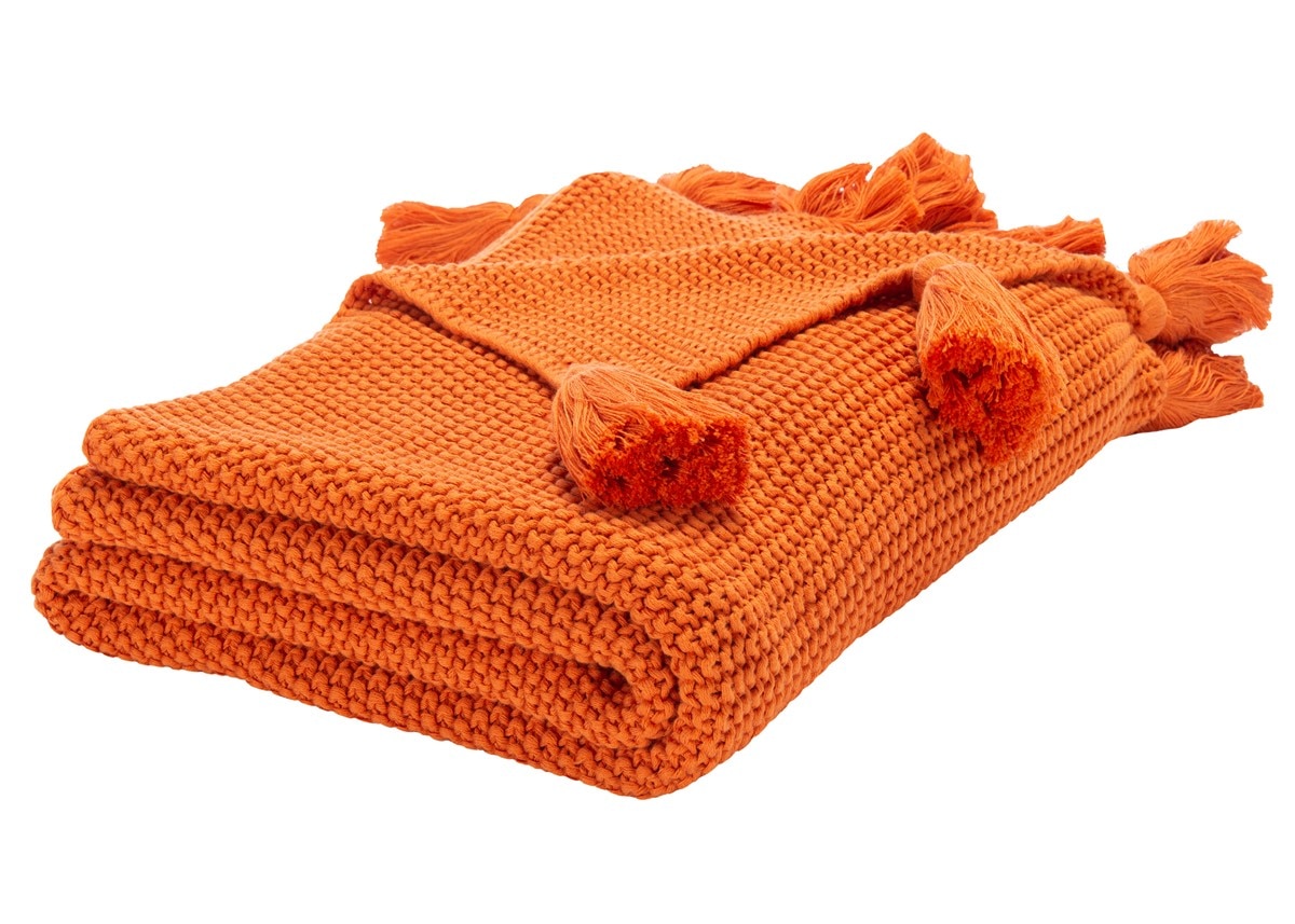 Agatha Orange Throw