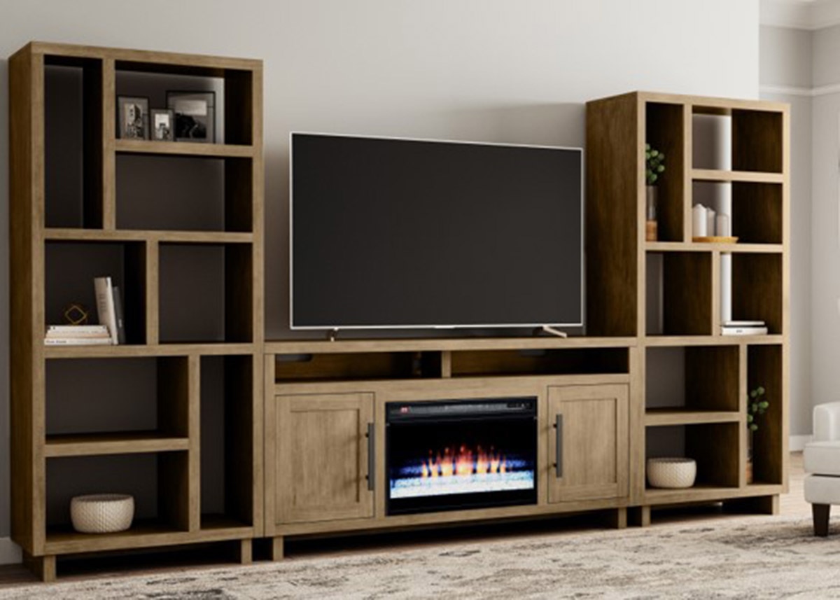 Austin 4 Pc. Entertainment Center W/ 64" Fireplace
