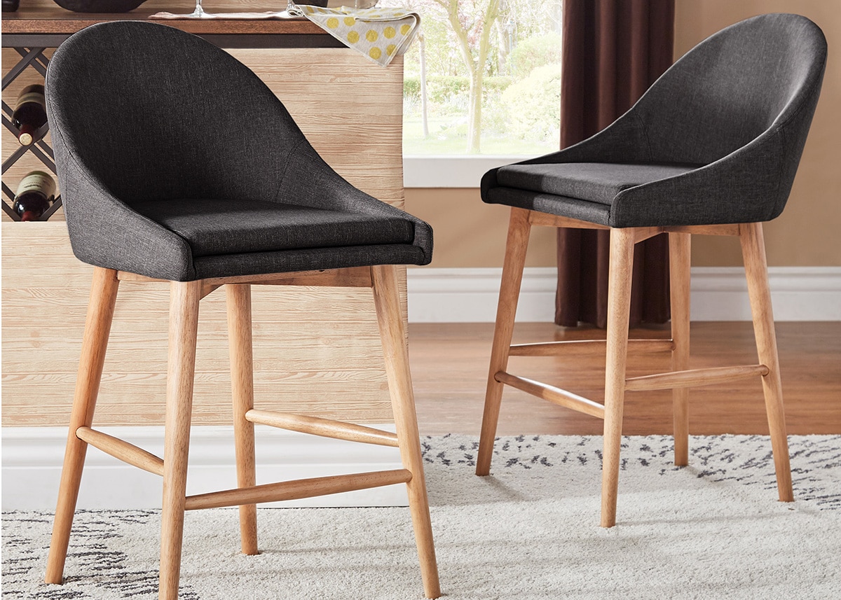 Evie Gray Counter Stool