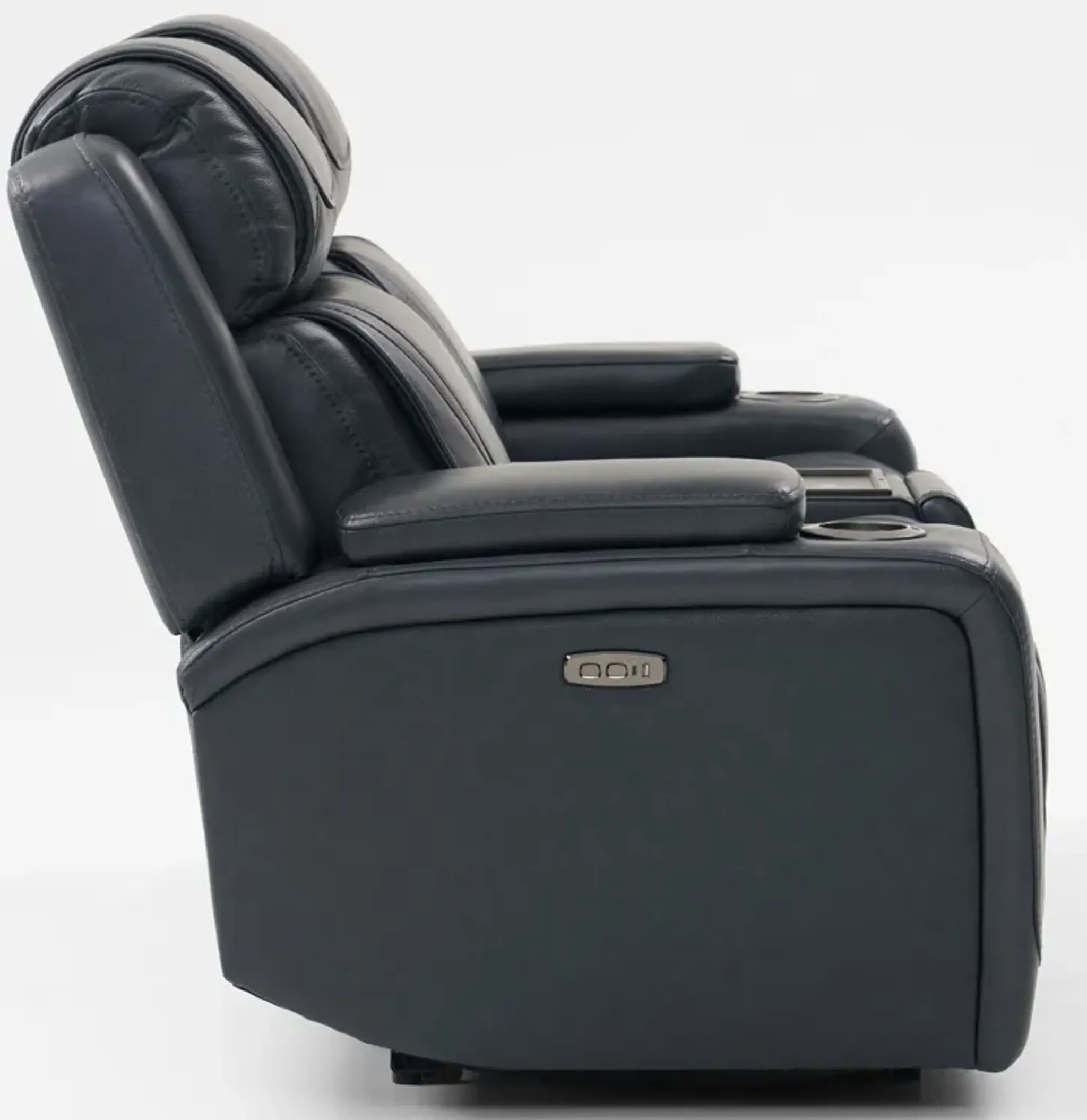 Forte Dual-Power Reclining Sofa and Loveseat with Cooling Console ...