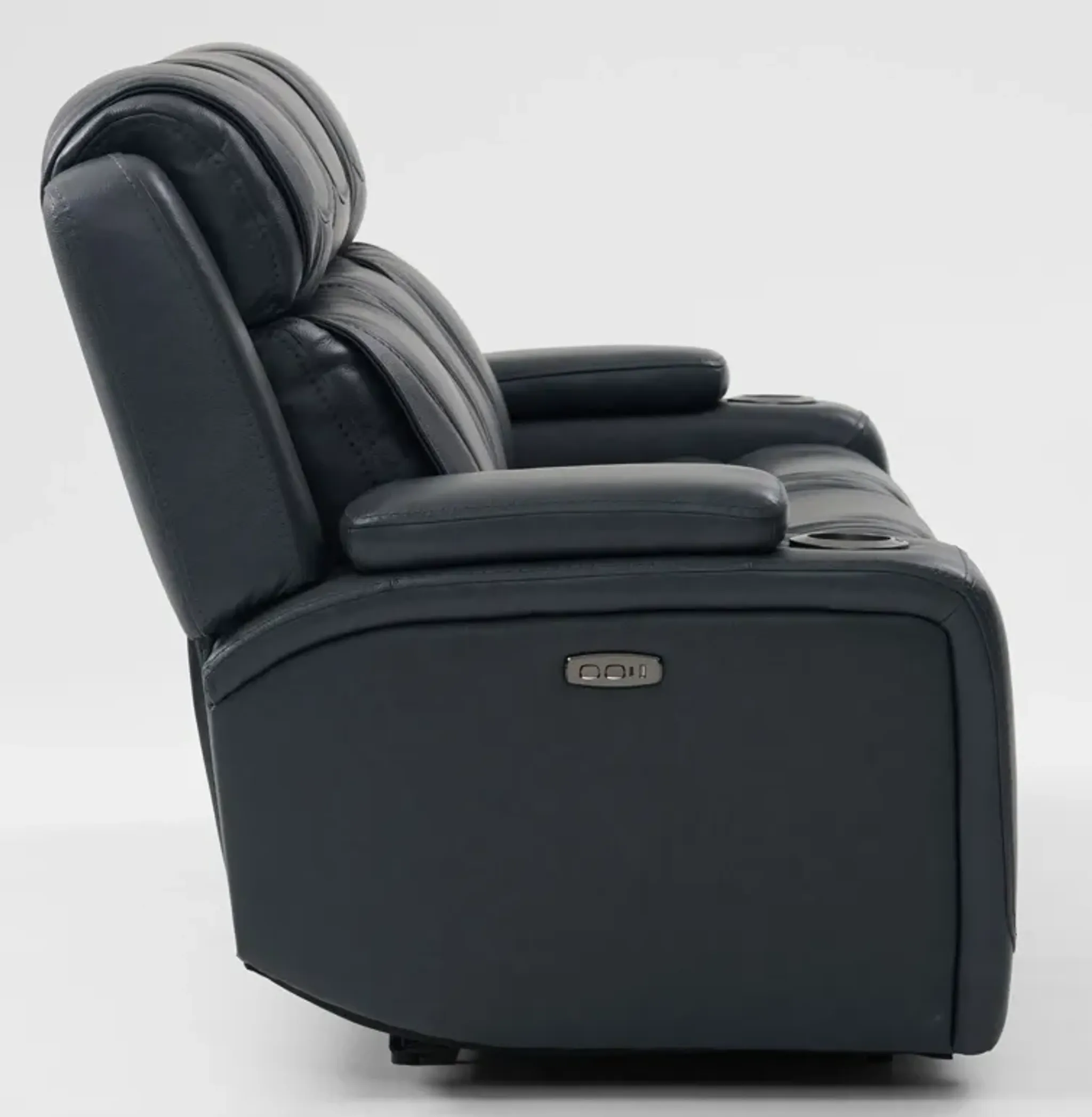 Forte Dual-Power Reclining Sofa and Loveseat with Cooling Console ...
