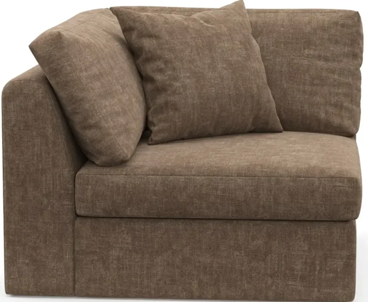 Rory Chocolate Brown Boucle Swivel Chair by TOV Furniture | Furniture.com
