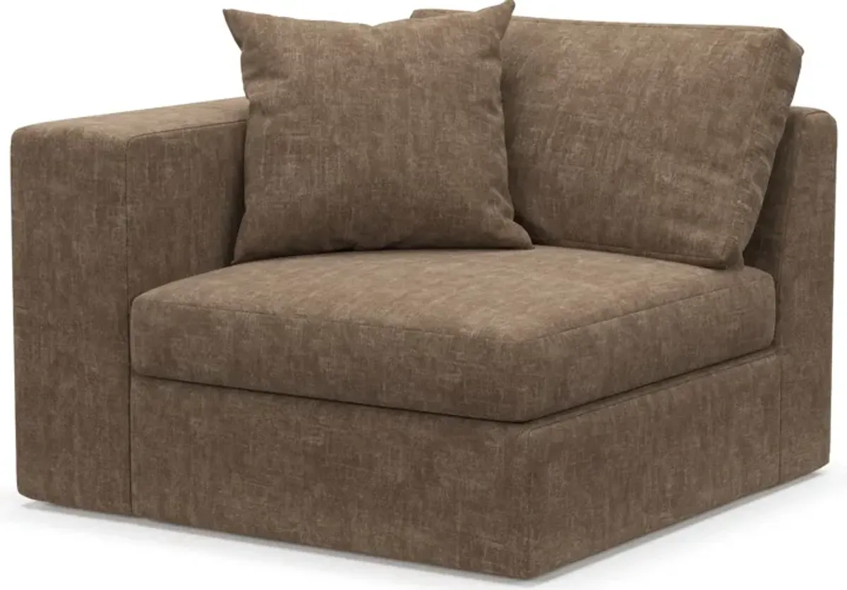 Rory Chocolate Brown Boucle Swivel Chair by TOV Furniture | Furniture.com
