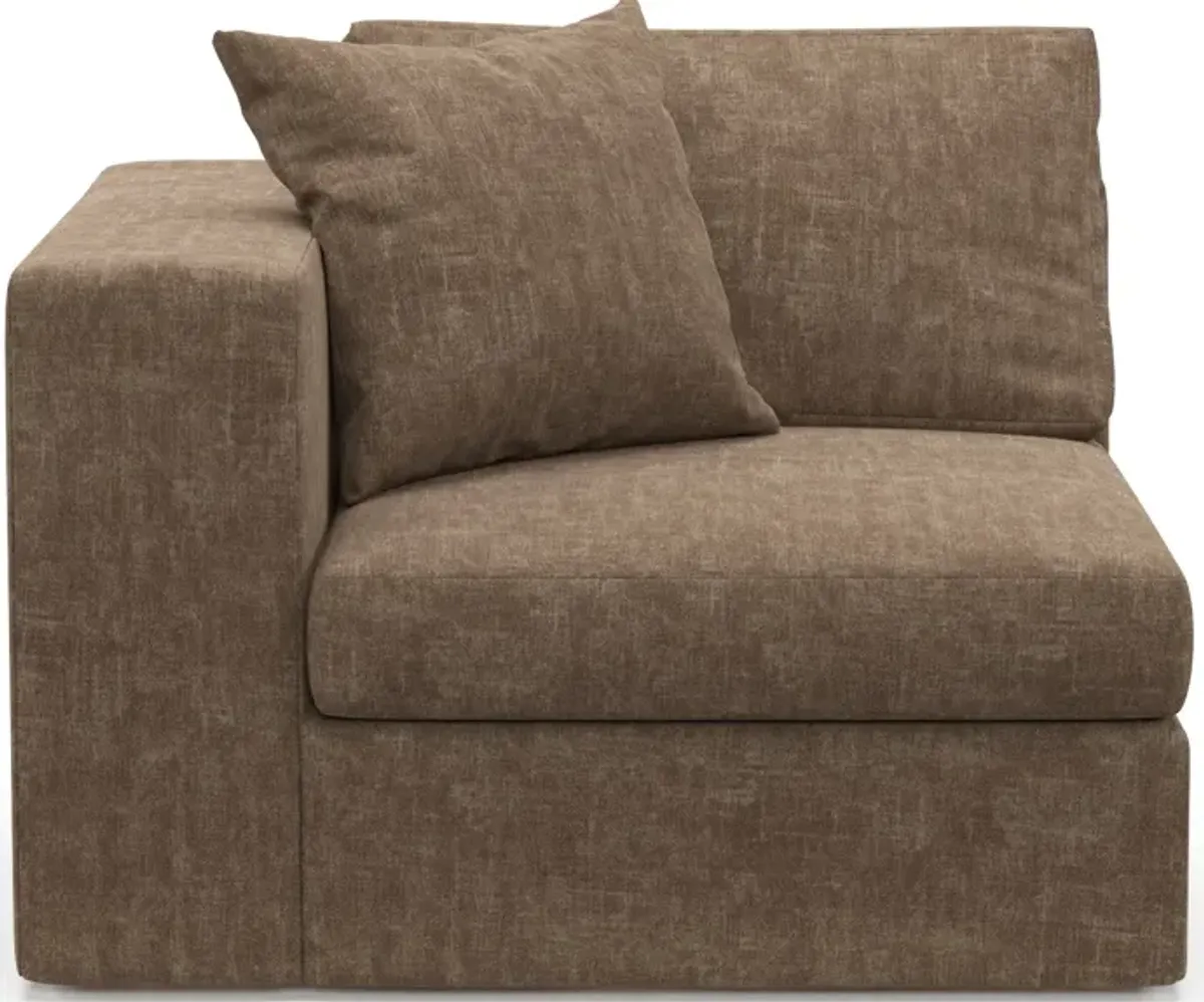 Rory Chocolate Brown Boucle Swivel Chair by TOV Furniture | Furniture.com