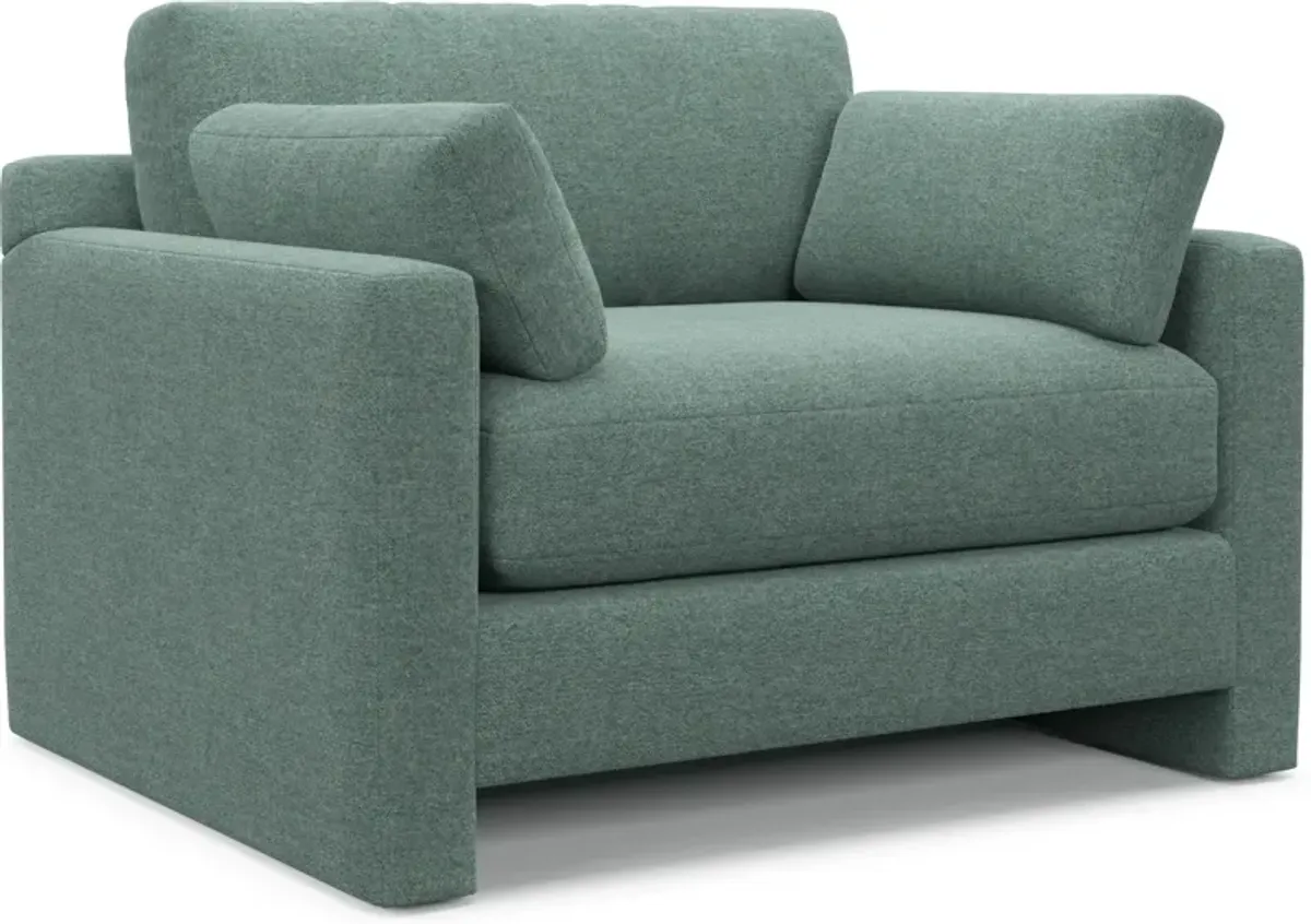 Forbes Foam Comfort Chair and a Half - Bridger Jade by Value City ...