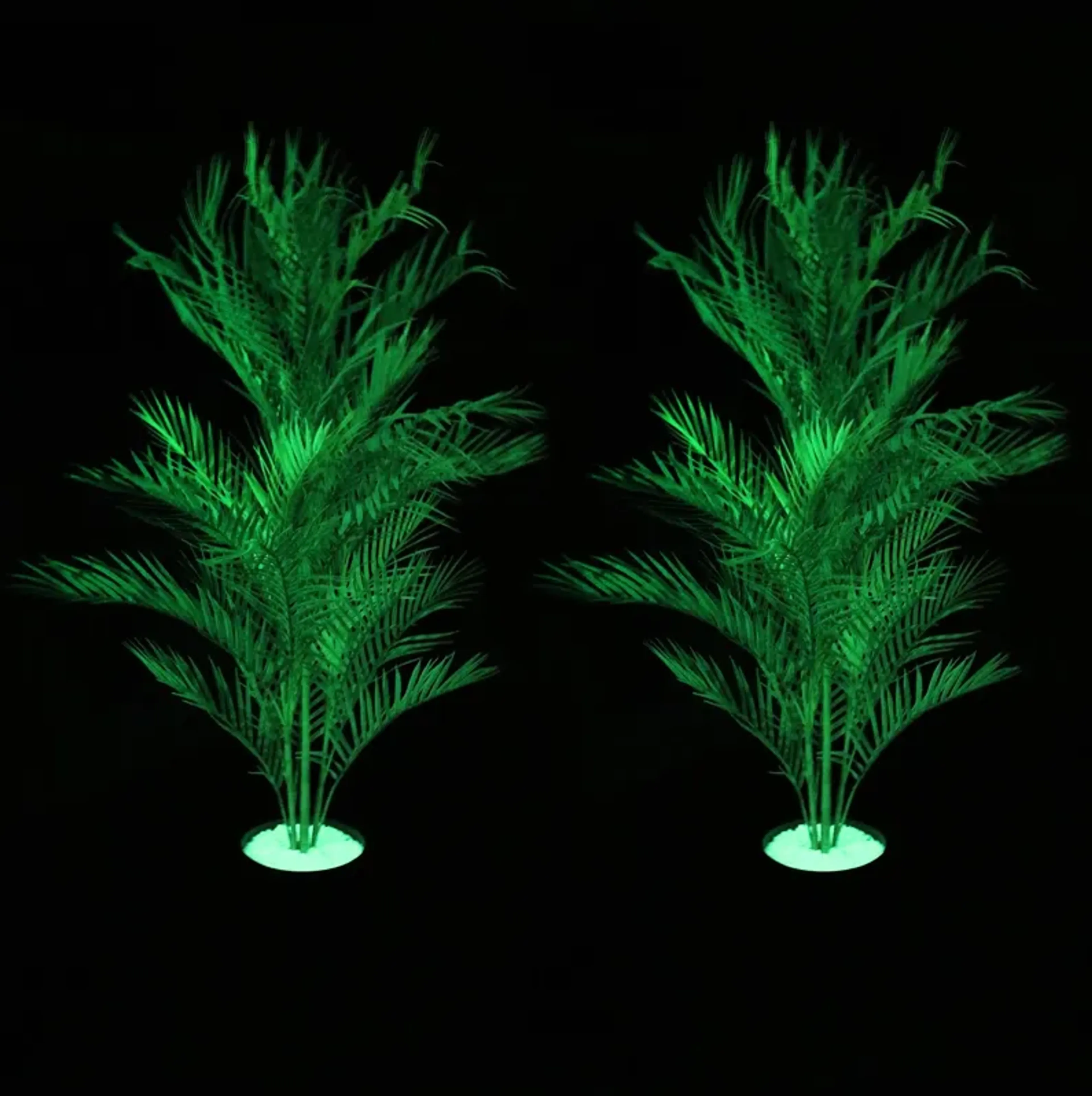 2 Pack 48 Faux Tall Fluorescent Glow In The Dark Palm Tree Vintage Home ...